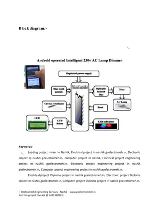 Android operated intelligent 230v ac lamp dimmer | PDF
