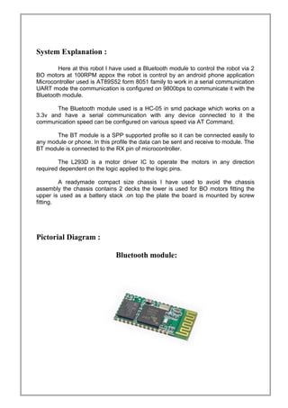Android Operated Wireless Robot Using 8051 MCU | PDF