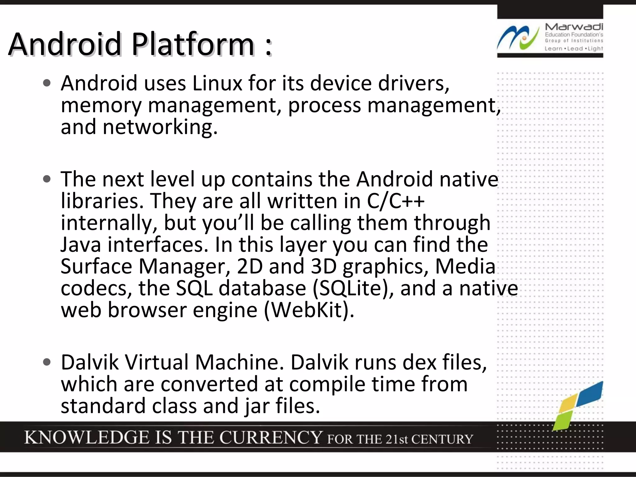 Android operating system | PPT | Computing | Technology & Computing