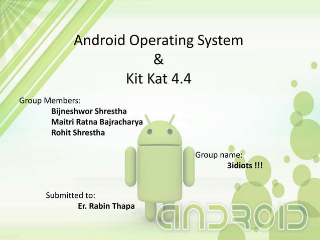 Android operating system | PPT