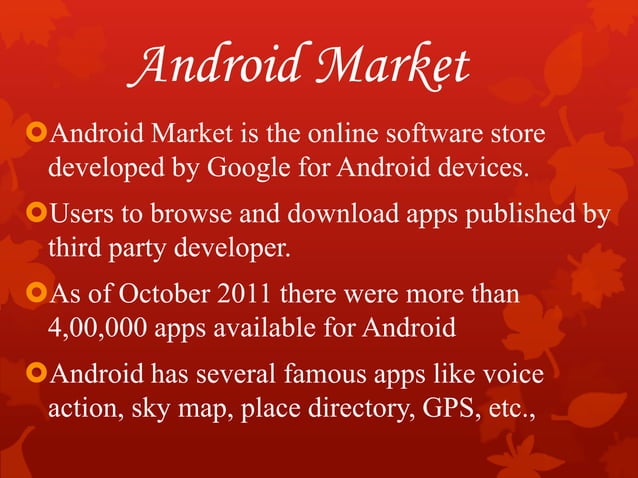 Android operating system | PPTX