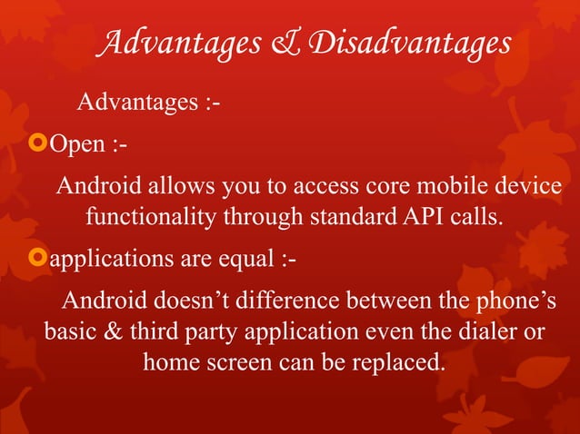 Android Operating System Ppt 
