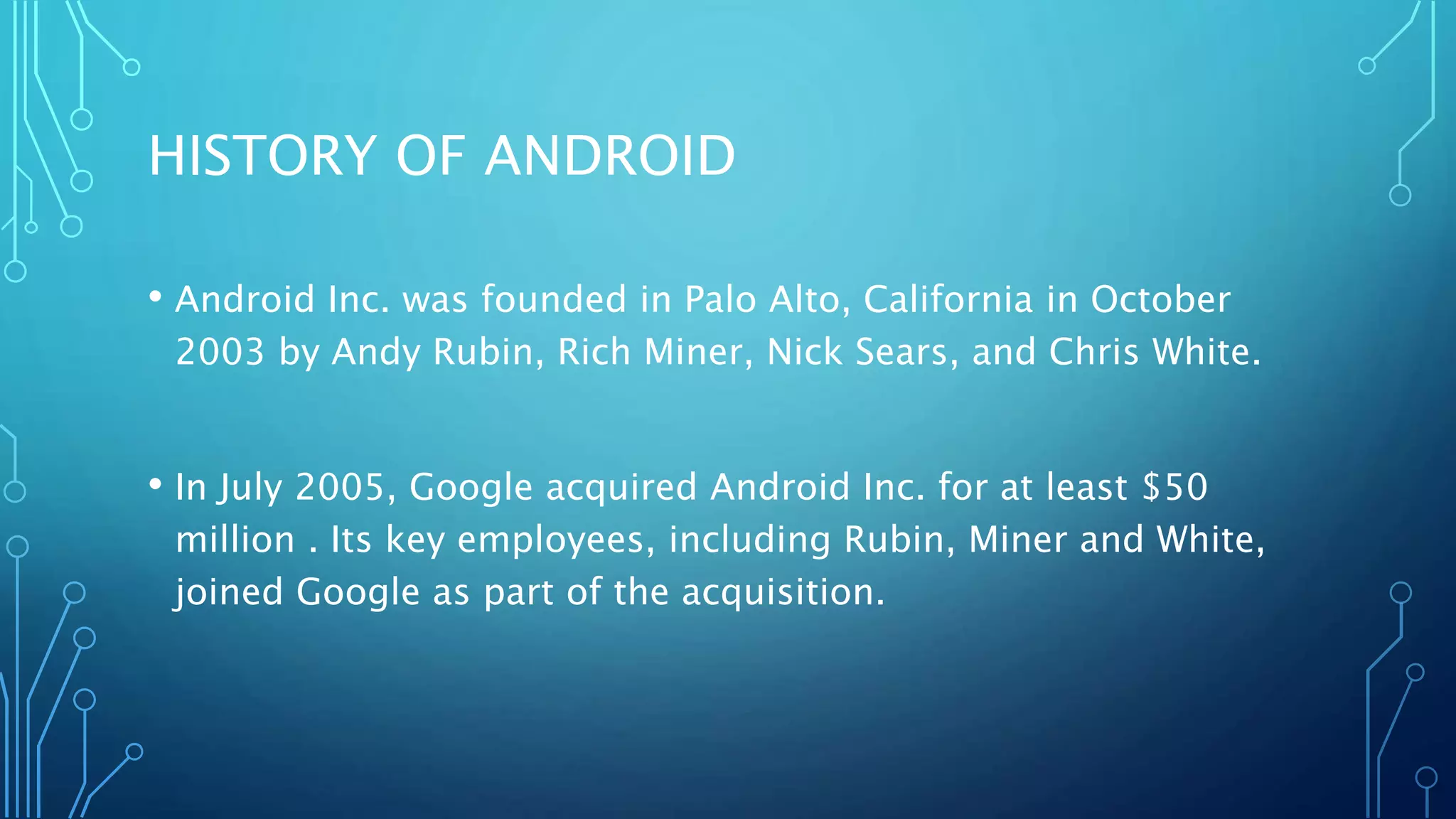 Android operating system | PPTX | Operating Systems | Computer Software ...