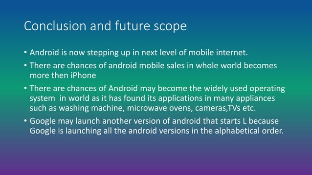 Android Operating System Pptx