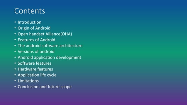 Android operating system | PPTX