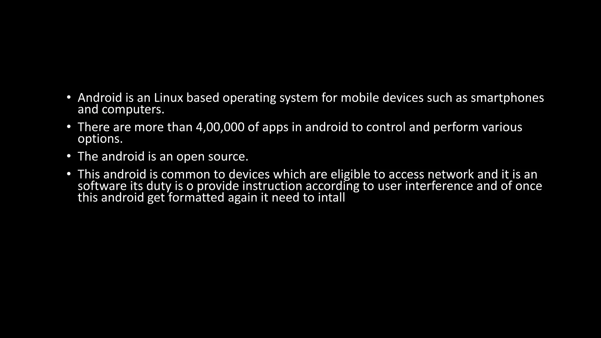 Android Operating System Ppt