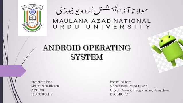 Android operating system | PPT