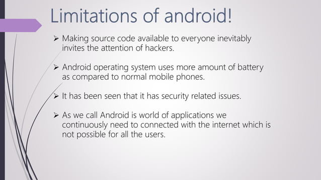 Android Operating System Ppt