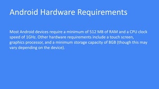 Mobile operating system (Android ) .pptx