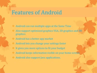 Android operating system basic overview | PPT