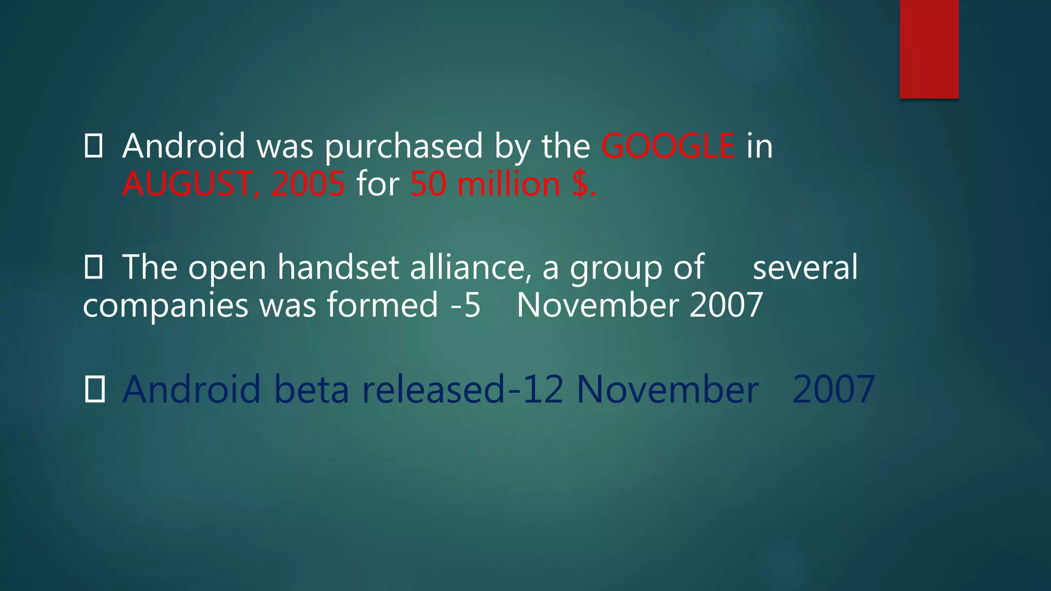 Android operating system seminar ppt | PPT