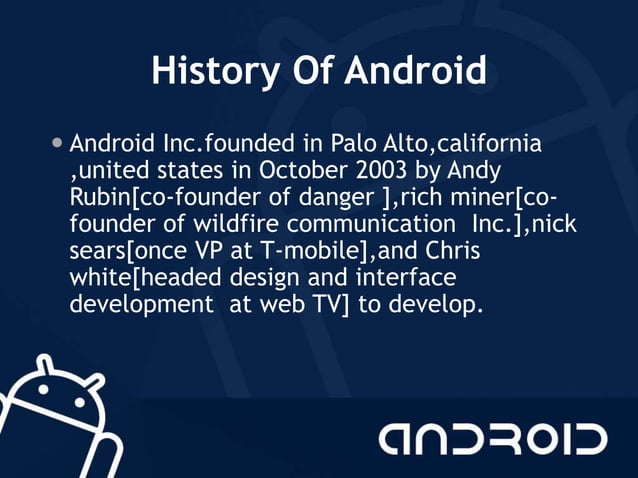 Android o ppt | PPTX