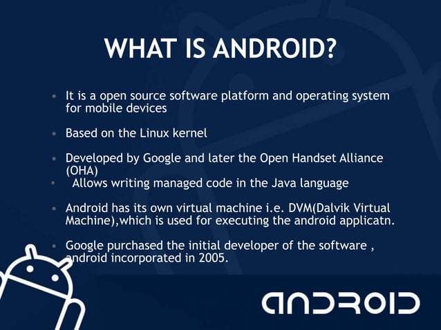 Android o ppt | PPTX
