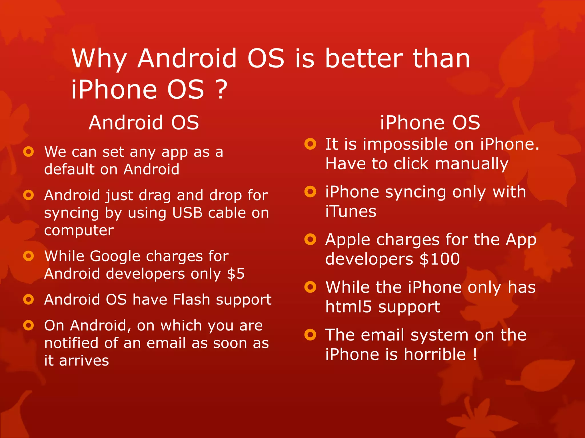 Android Operating System Ppt