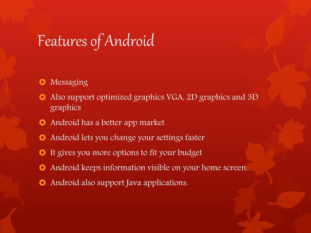 Android Operating System Ppt