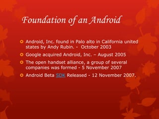 What is Android OS in ppt ? | PPT