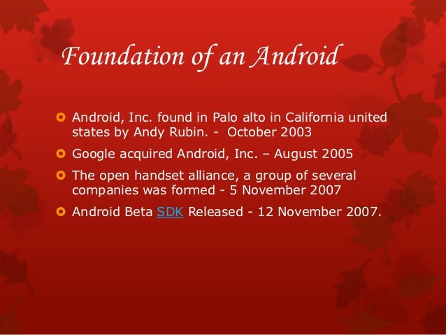 What is Android OS in ppt