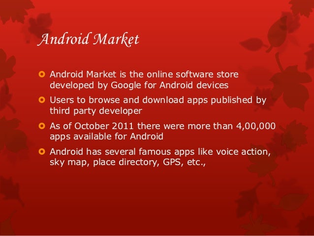 What is Android OS in ppt