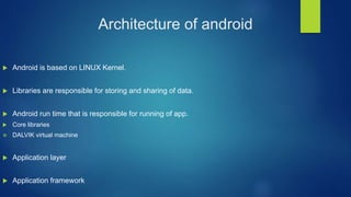 Android os | PPT