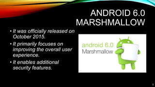 Android Operating System(OS) | PPTX