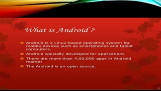 Android Operating System(OS) | PPTX
