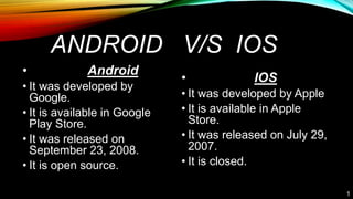 Android Operating System(OS) | PPTX