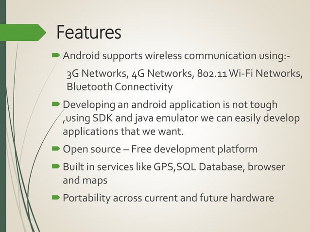 Android Operating System | PPTX