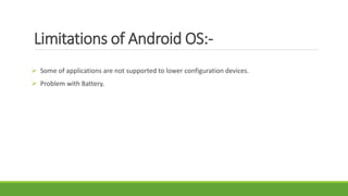 Android OS of Mobile Systems | PPT