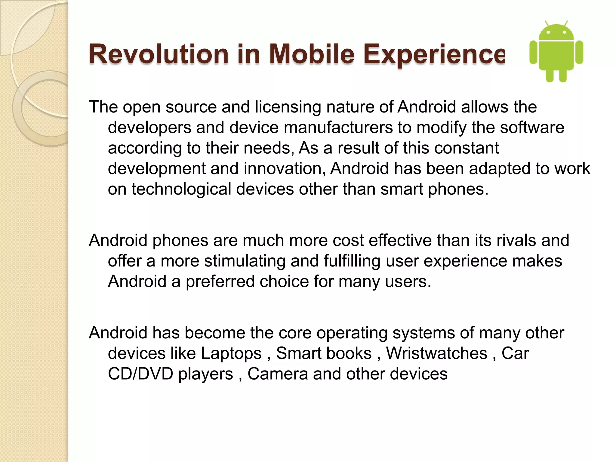 Android os: presentaion by Prerak | PPTX