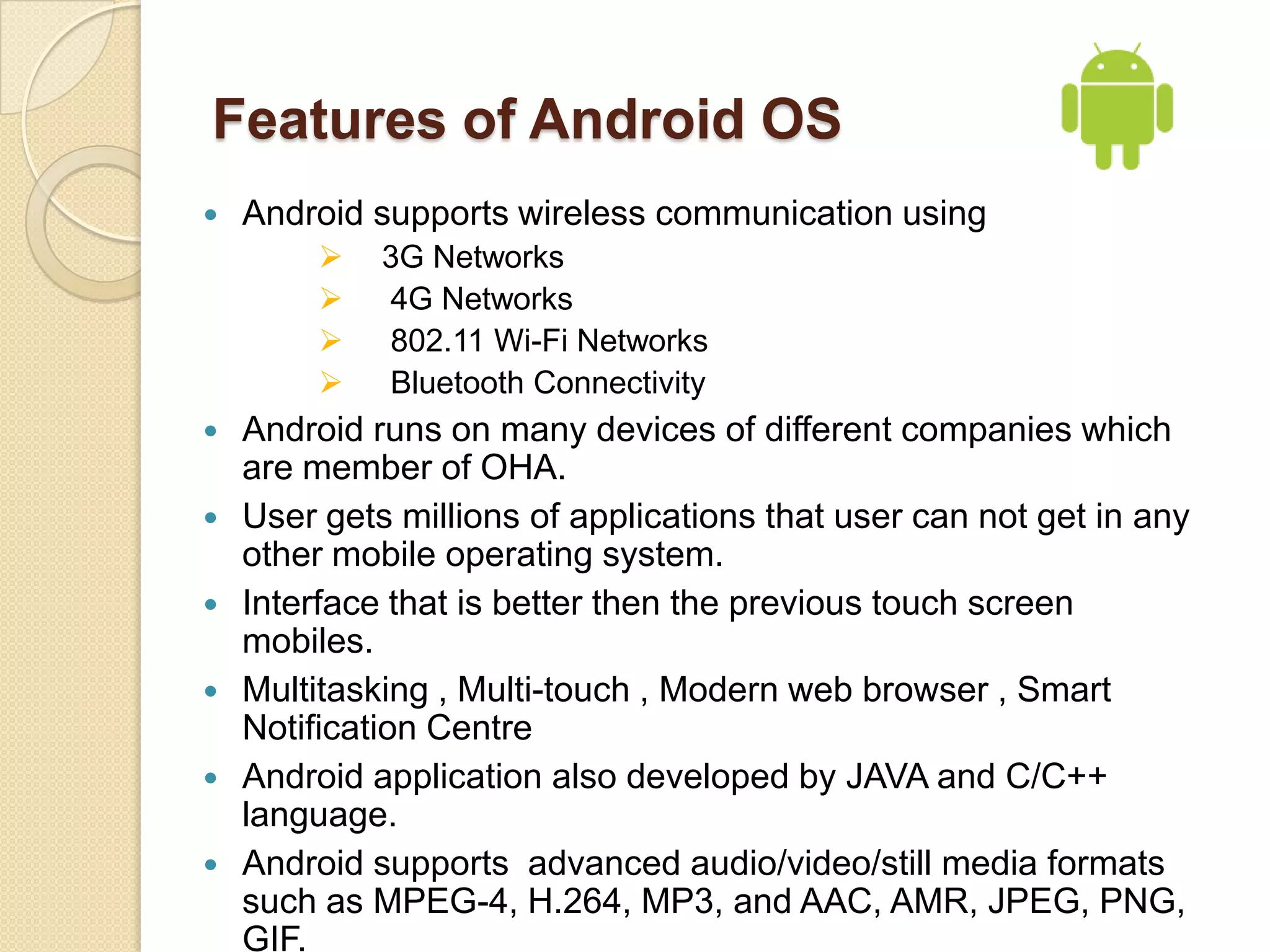 Android os: presentaion by Prerak | PPTX