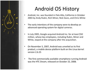 Android OS Presentation | PPTX