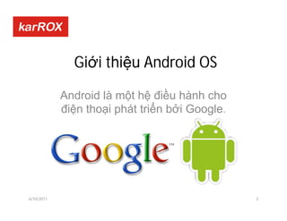 Android os slide sample | PDF