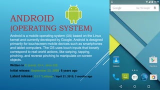 Android OS version history | PPT