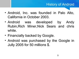 Android os & versions | PPT