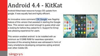 Android OS - The Journey of most popular Operating System | PPT