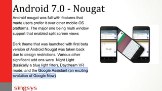 Android OS - The Journey of most popular Operating System | PPT