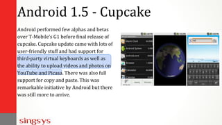 Android OS - The Journey of most popular Operating System | PPT
