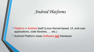 Android overview | PPT