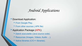 Android overview | PPT