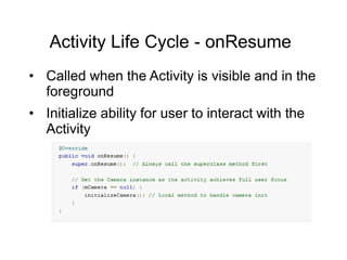 Android overview | PPT