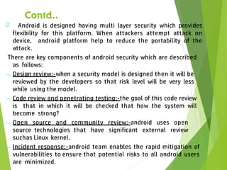 PRESENTATION ON ANDROID | PDF | Operating Systems | Computer Software ...