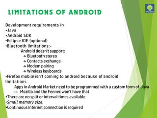 PRESENTATION ON ANDROID | PDF | Operating Systems | Computer Software ...