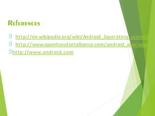 PRESENTATION ON ANDROID | PDF | Operating Systems | Computer Software ...