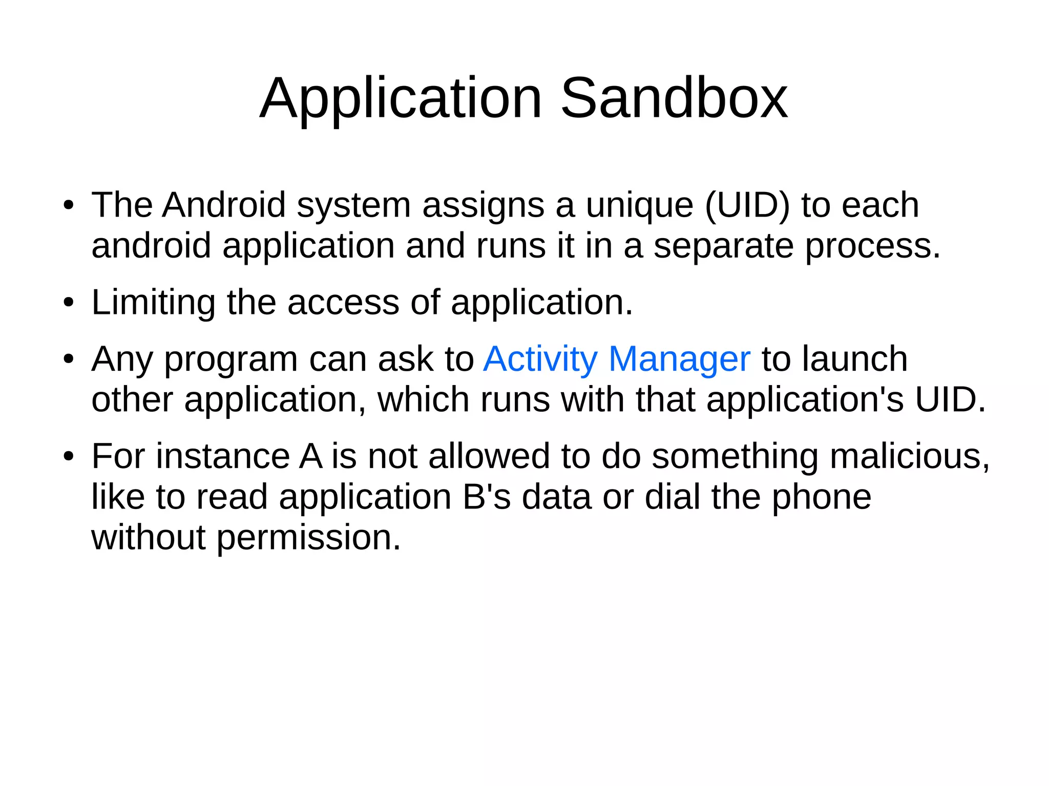 Android permission system | ODP
