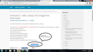 Android Live Boot on Laptop | PPTX