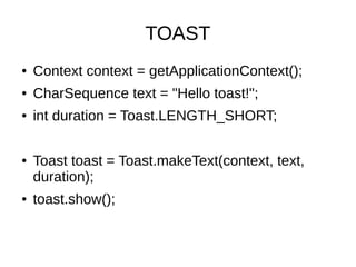 Android Programming Basics - Simple Pizza Delivery Application | ODP | Operating Systems ...