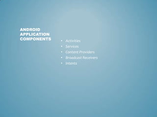 Android platform | PPT