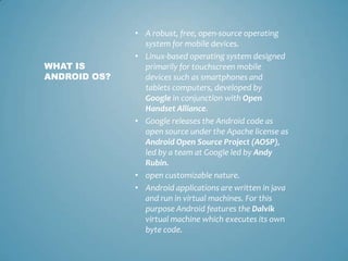 Android platform | PPT
