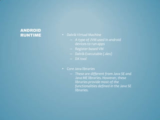 Android platform | PPT