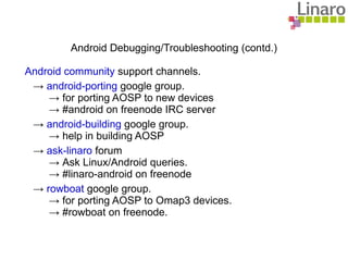 Android porting for dummies @droidconin 2011 | PPT